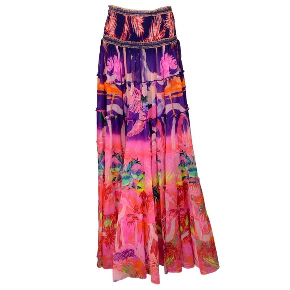 Camilla | Skirts | Camilla Pink Purple Multi Flight Of The Flamingo ...